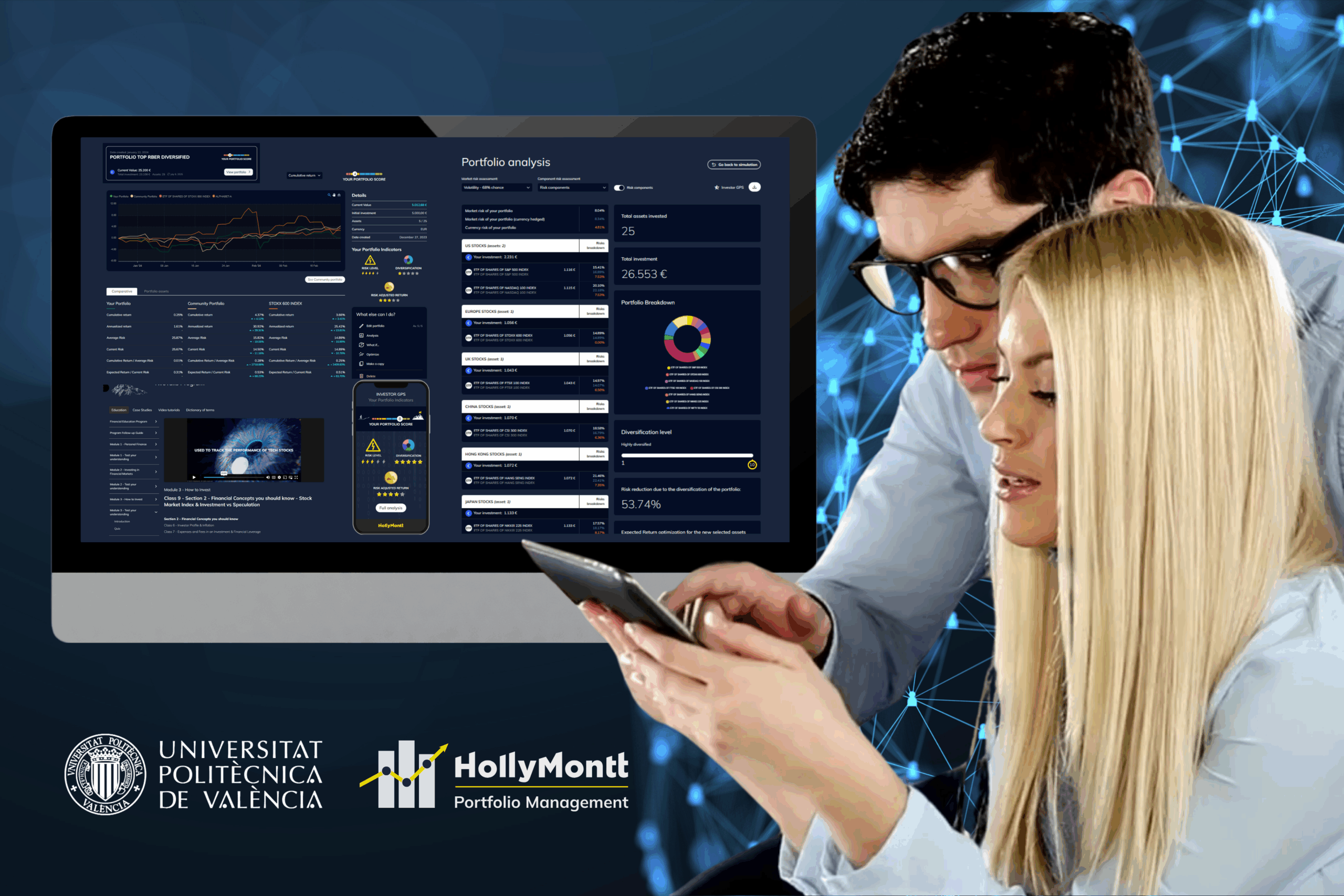 La UPV se alía con HollyMontt para llevar la simulación de inversiones al aula - AFE | UPV